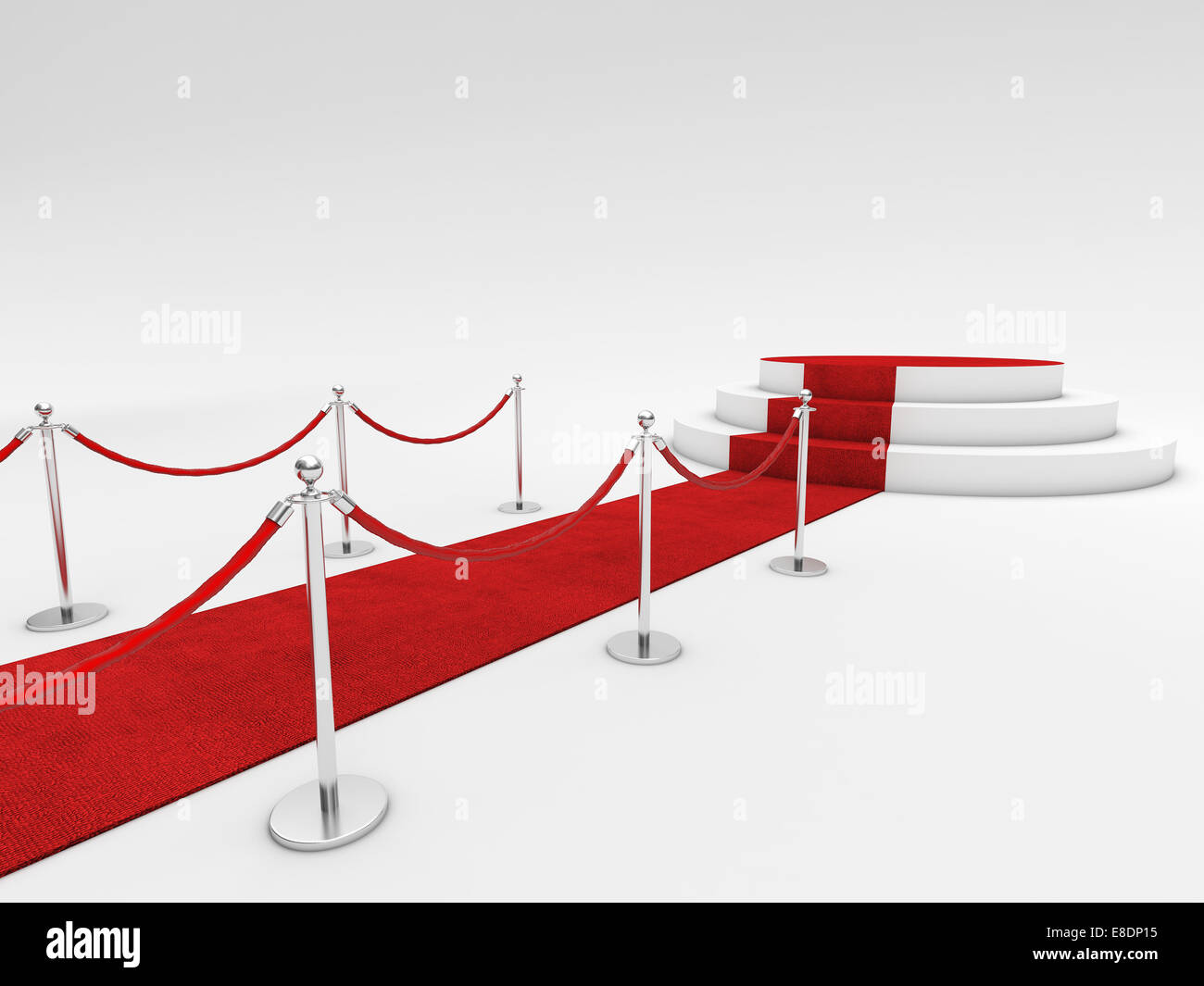 red carpet and rope barrier Stock Photo - Alamy