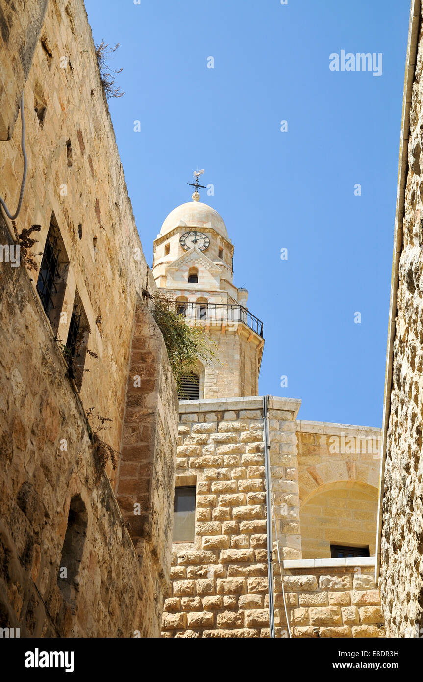 Israel, Jerusalem, Mount Zion, Entrance to the Room of the Last Supper ...