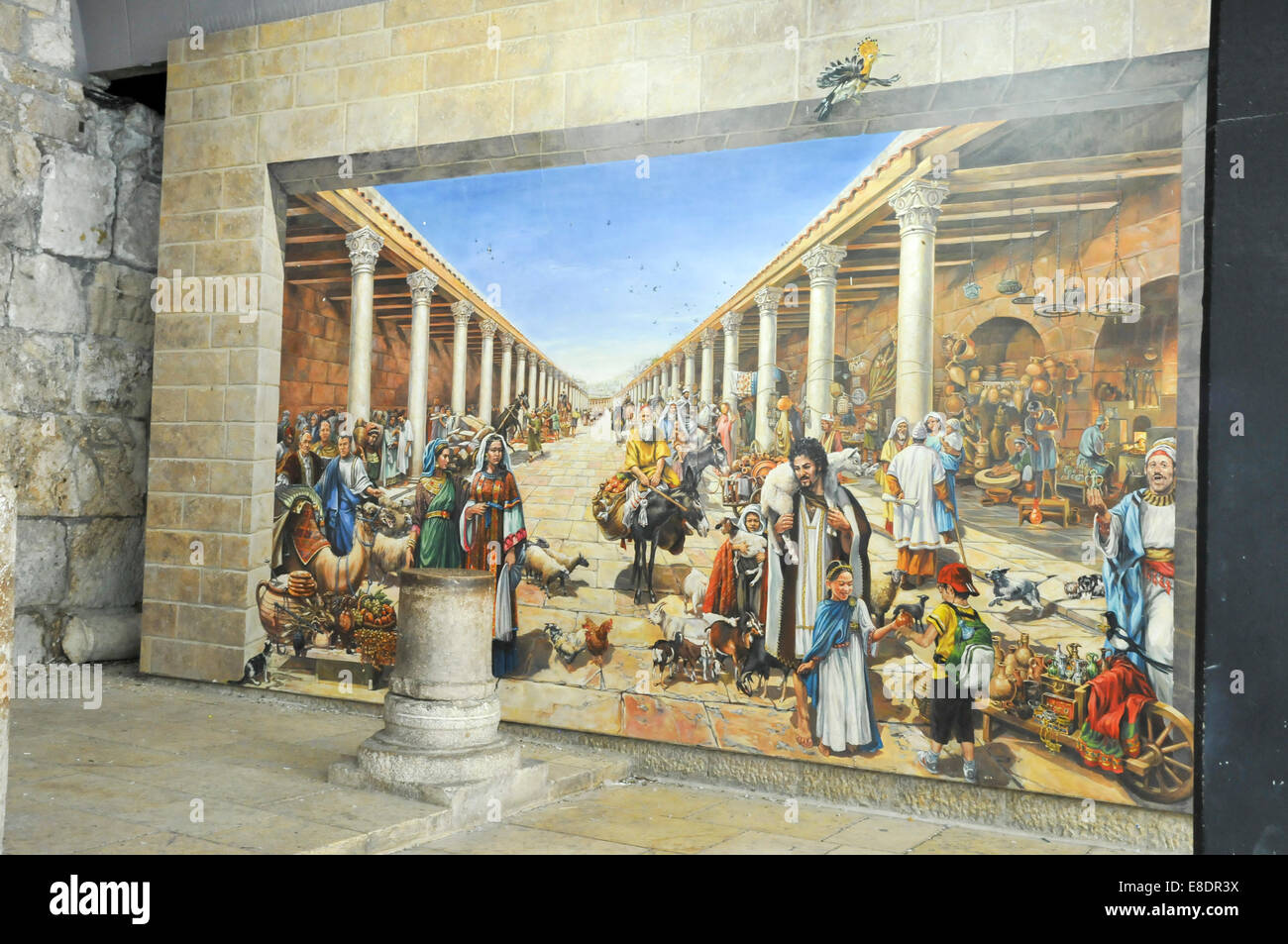 Israel, Jerusalem old city, Interior of the reconstructed Cardo in the ...