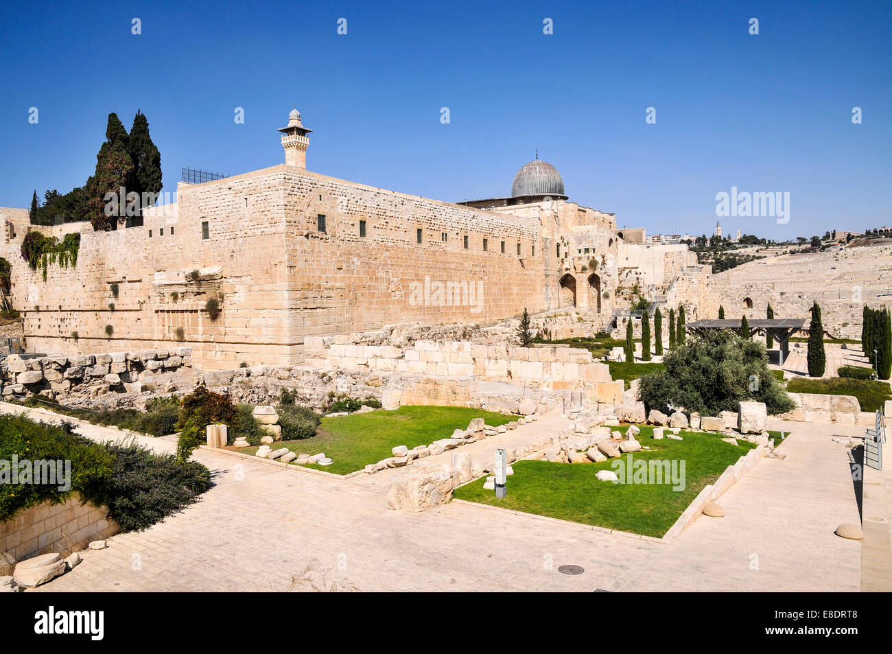Israel, Jerusalem, Haram esh Sharif (Temple Mount) View of the ...