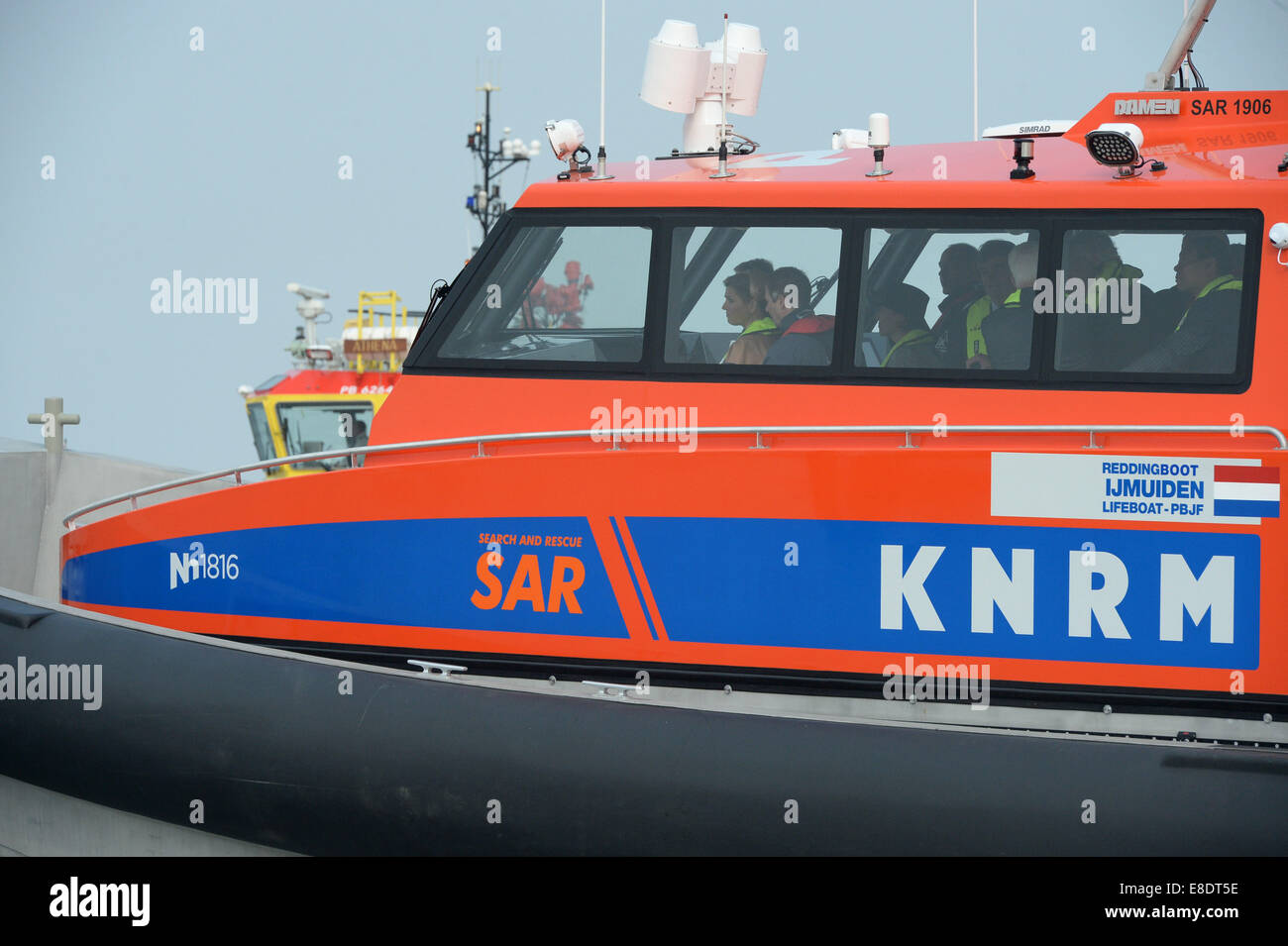 Queen Maxima during the naming of the Nh1816 lifeboat of the KNRM ...