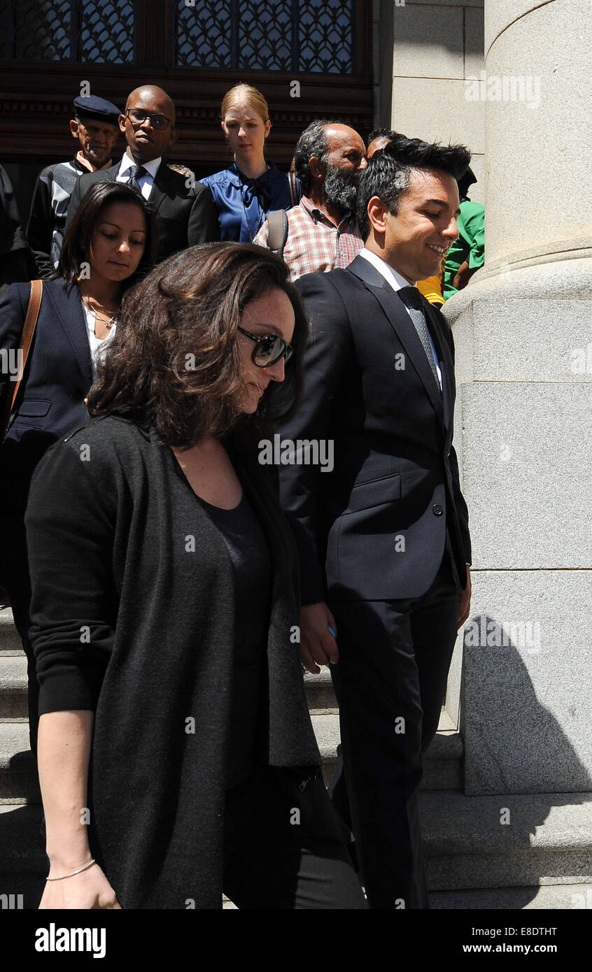 Cape Town, South Africa. 6th October, 2014. Dewani family members leave ...