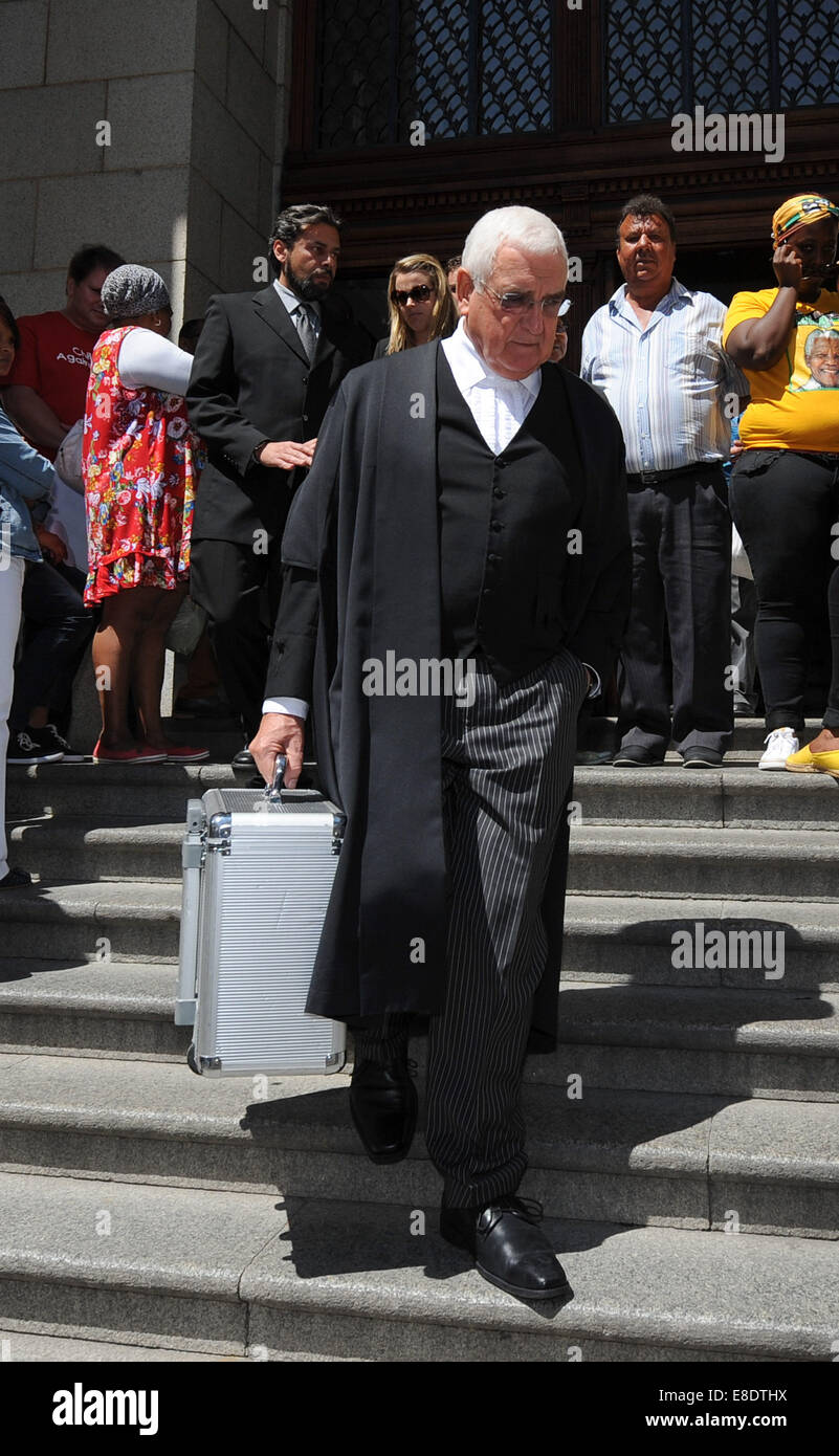 Cape Town, South Africa. 6th October, 2014. Advocate Francois van Wyk ...