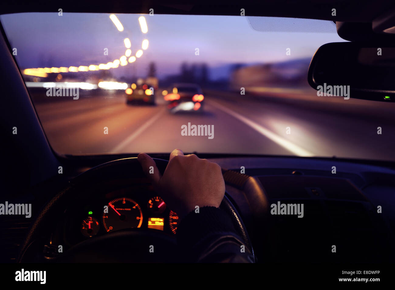 Early morning driving a car Stock Photo - Alamy