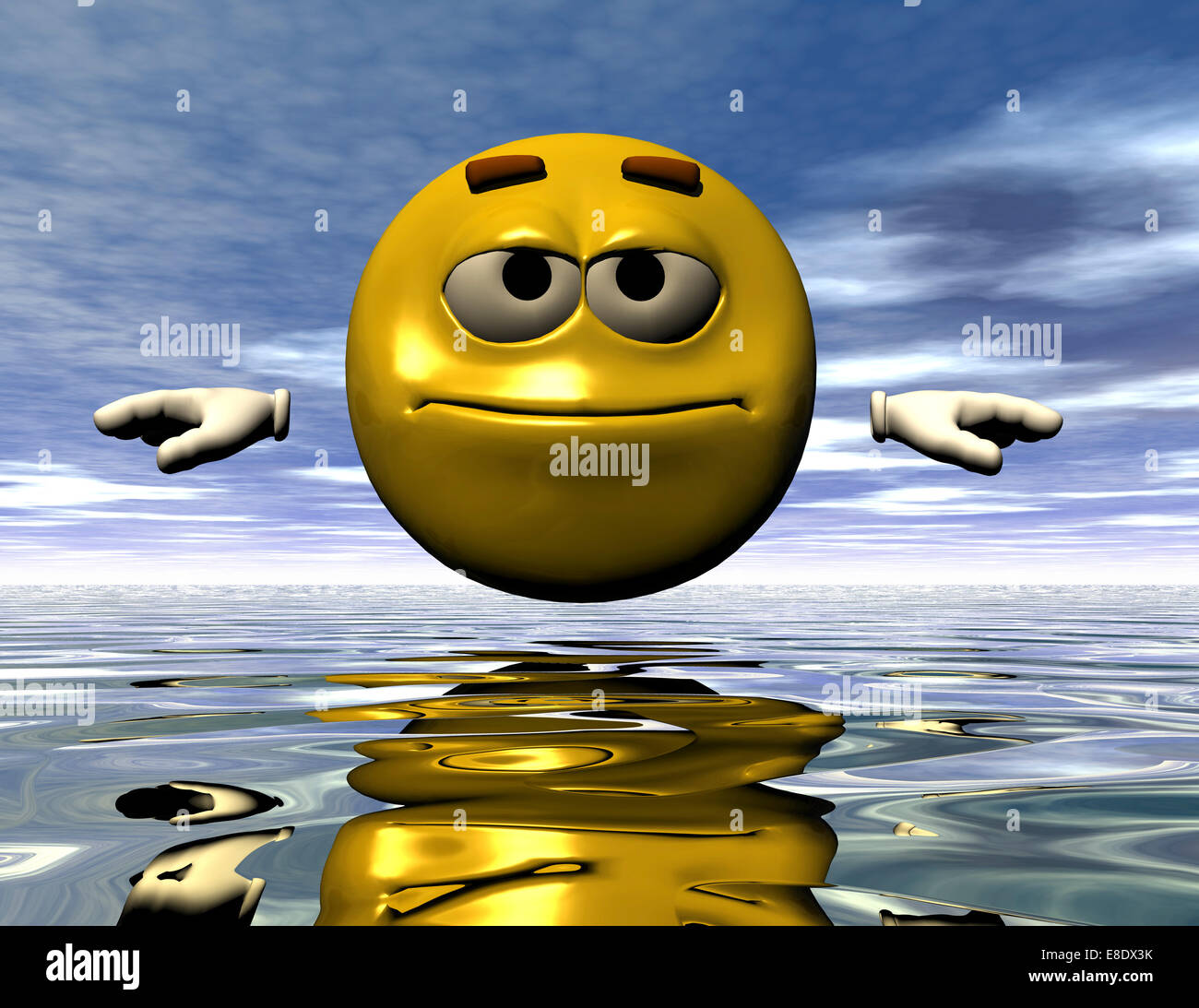 digital rendering of an emoticon Stock Photo - Alamy