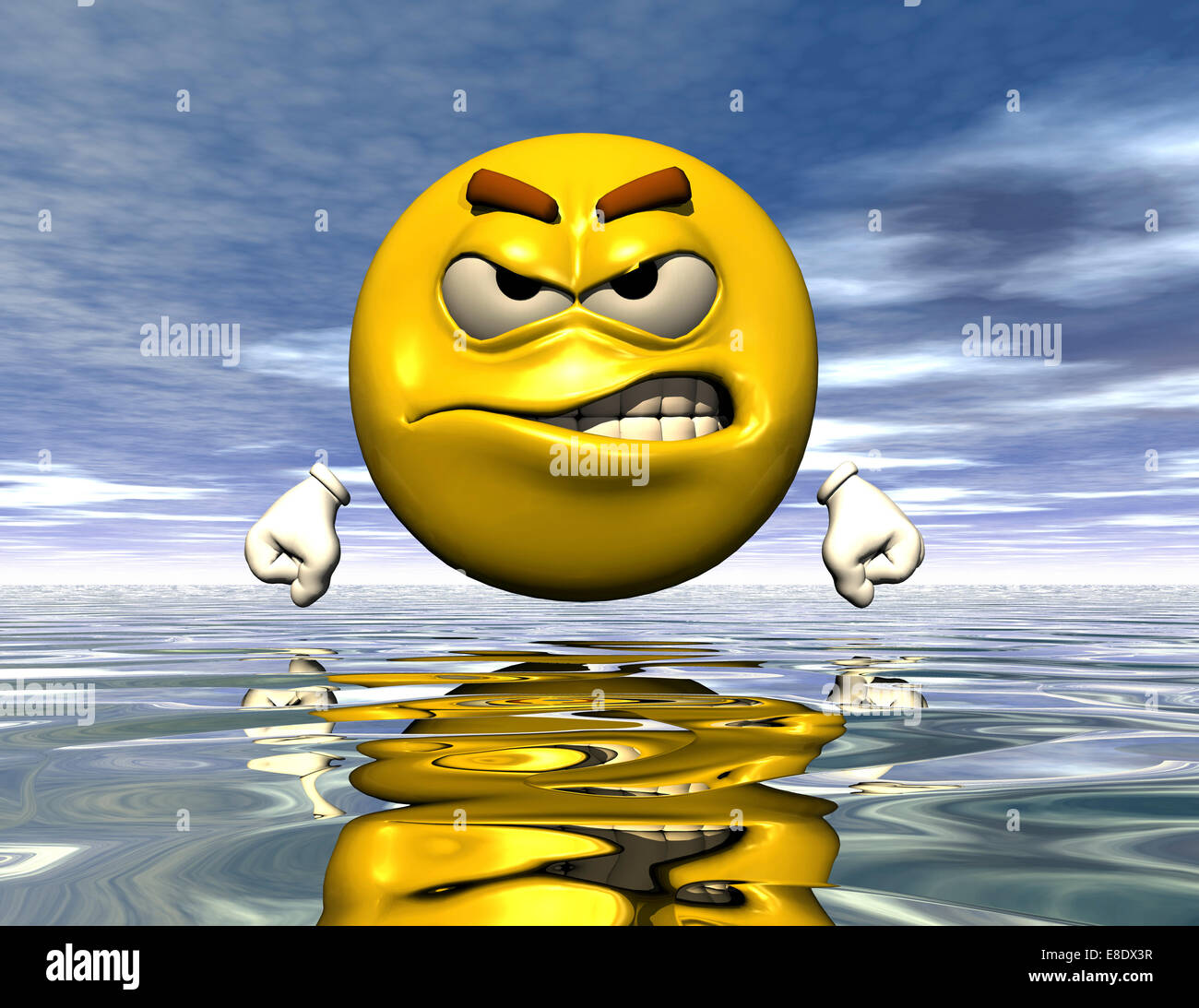 digital rendering of an emoticon Stock Photo - Alamy