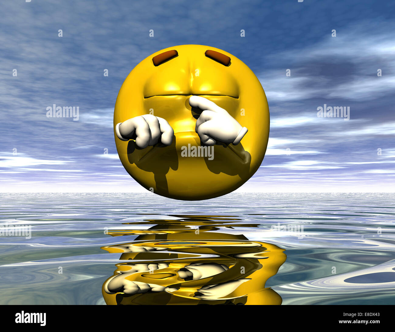 digital rendering of an emoticon Stock Photo - Alamy