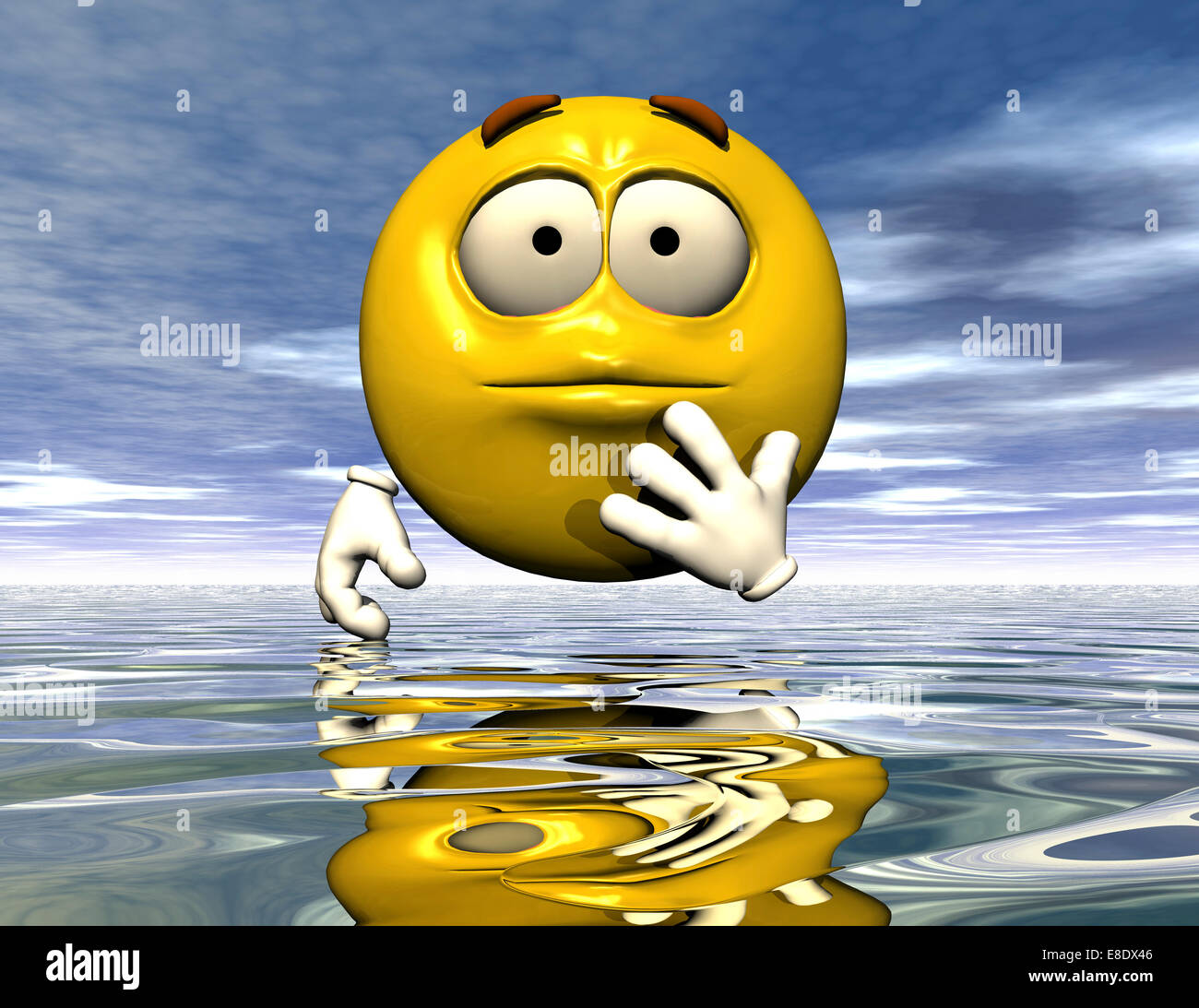 Helpless emoticon hi-res stock photography and images - Alamy
