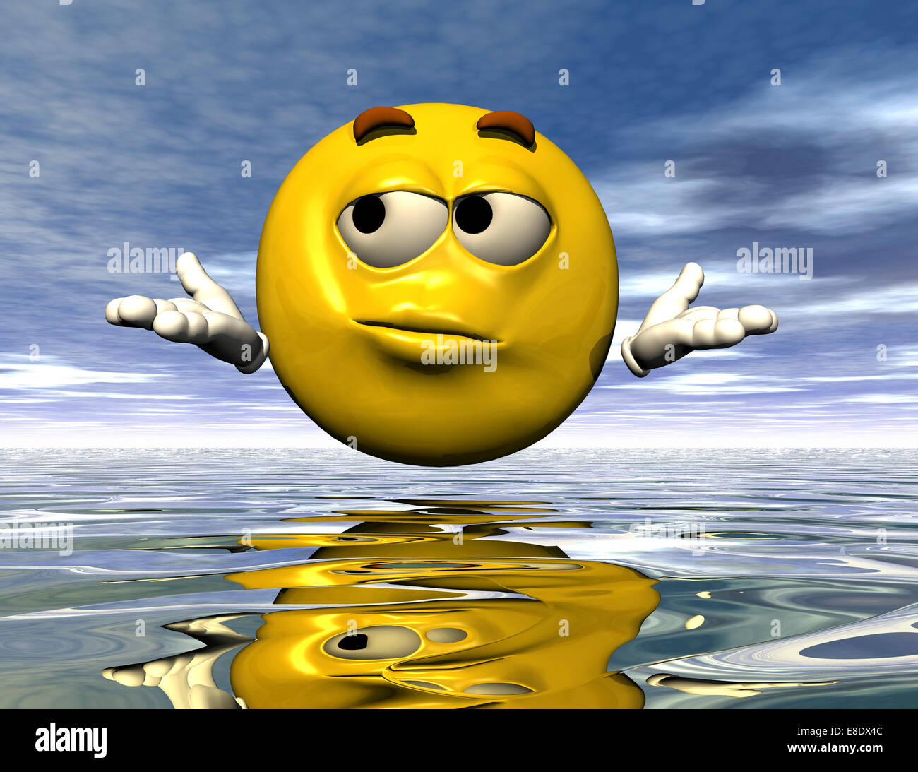 Helpless emoticon hi-res stock photography and images - Alamy