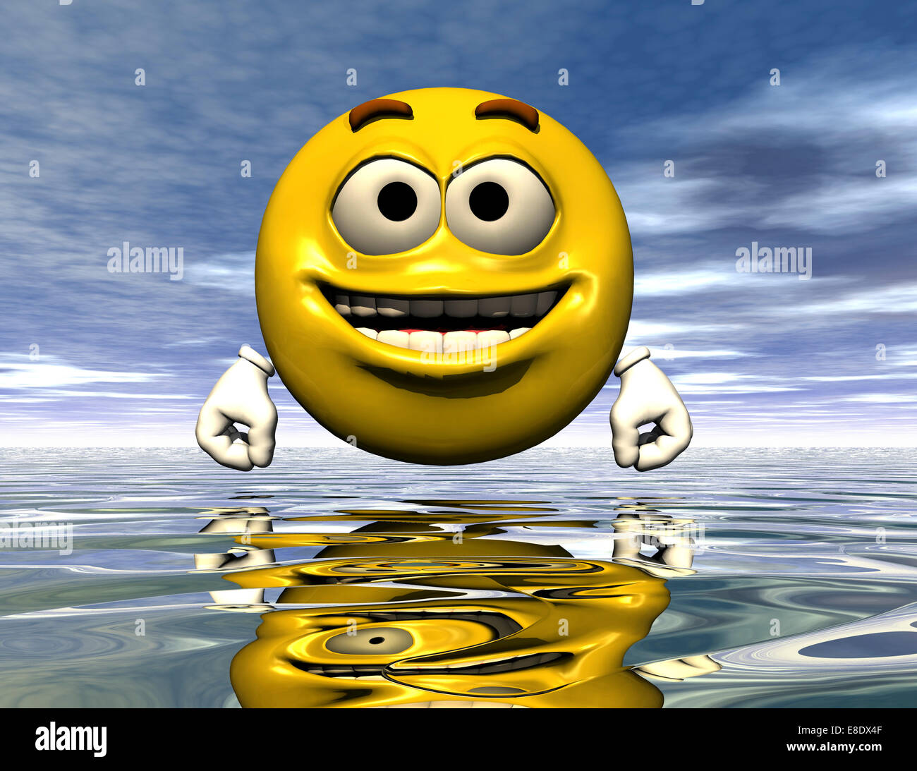 digital rendering of an emoticon Stock Photo - Alamy