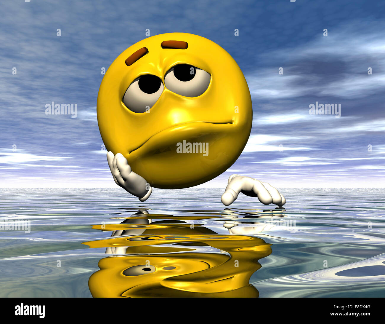 Helpless emoticon hi-res stock photography and images - Alamy