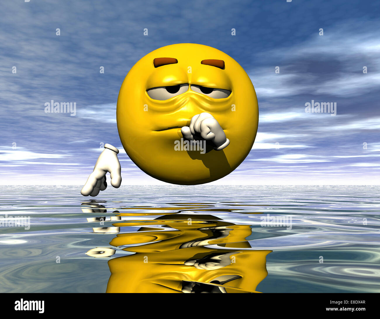 digital rendering of an emoticon Stock Photo - Alamy