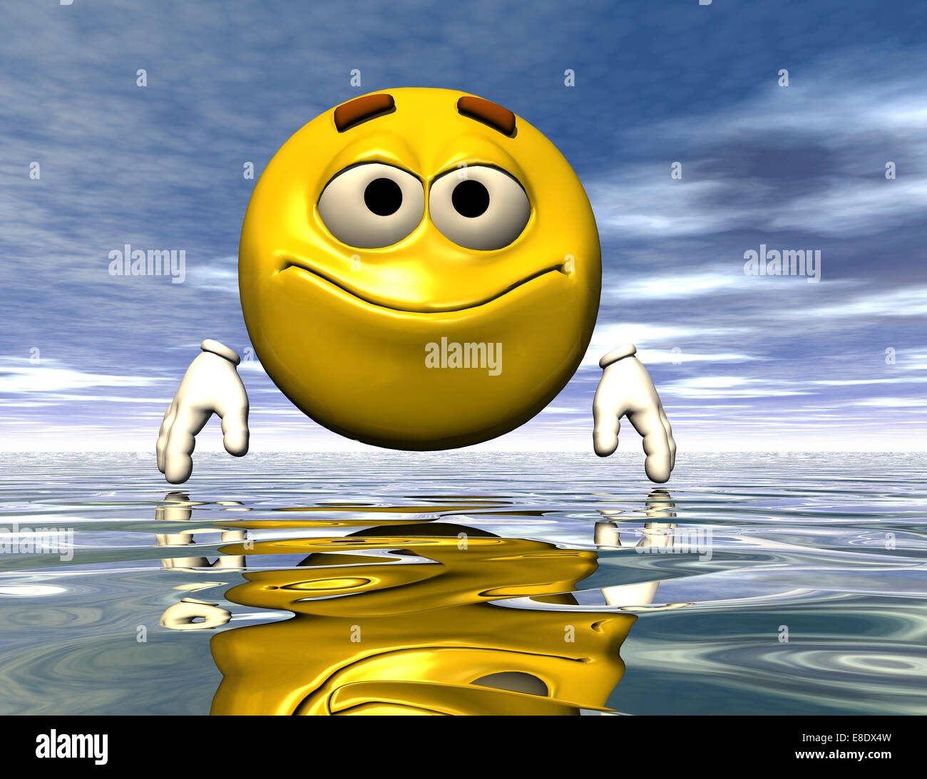 digital rendering of an emoticon Stock Photo - Alamy