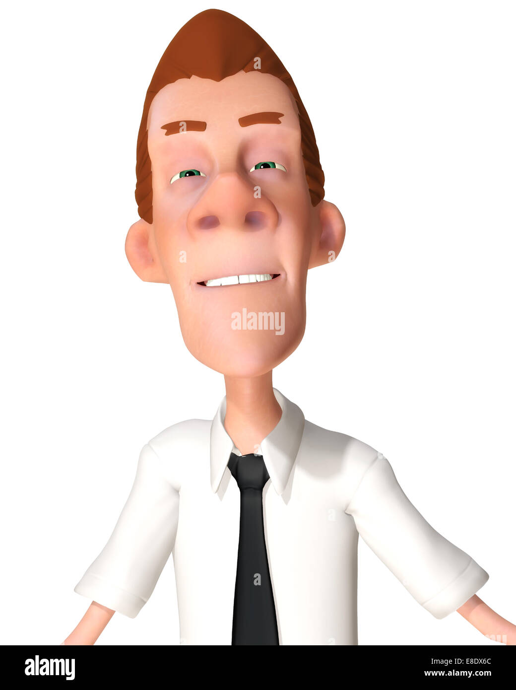 Digital Illustration of a Cartoon Man Stock Photo - Alamy