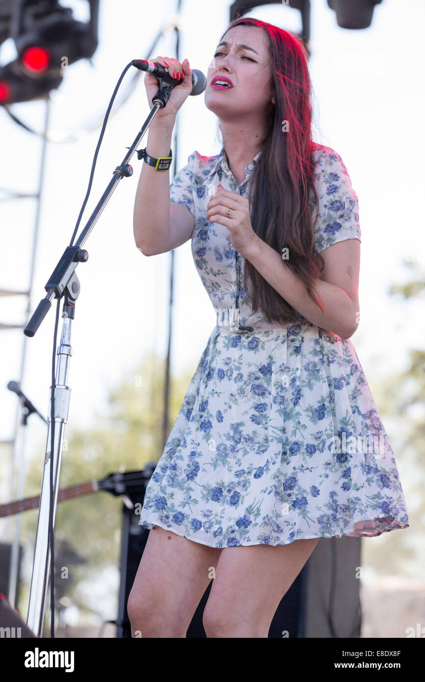 Austin, Texas, USA. 5th Oct, 2014. Singer MADELINE FOLLIN of the band ...