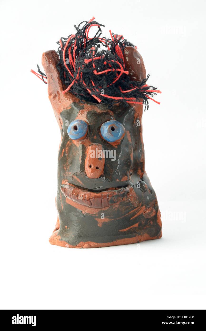 Hand made clay cup Cut Out Stock Images & Pictures - Alamy