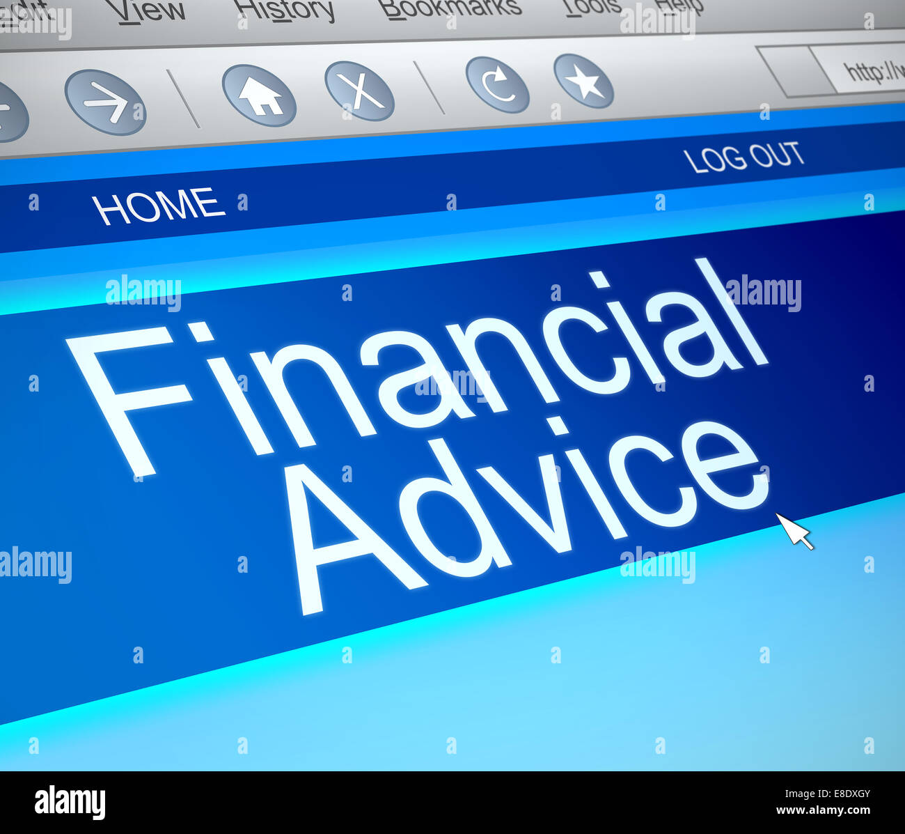 Financial advice concept Stock Photo - Alamy