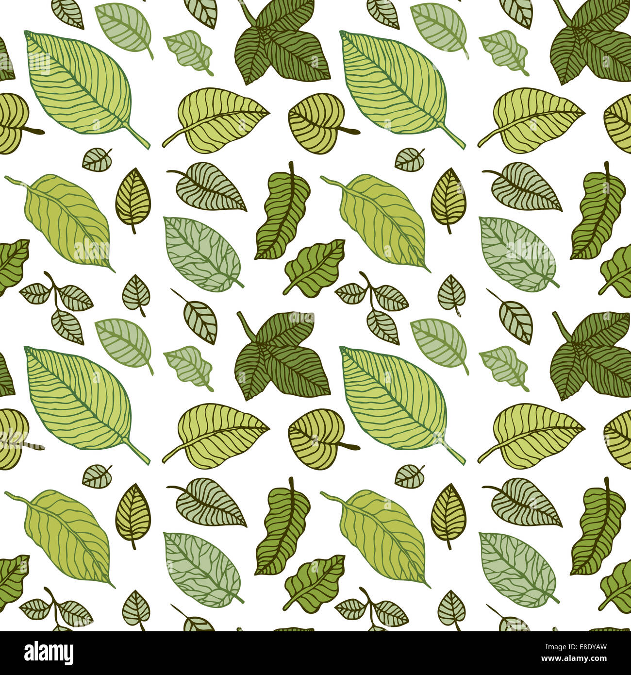 Leaves. Seamless vector background Stock Photo - Alamy