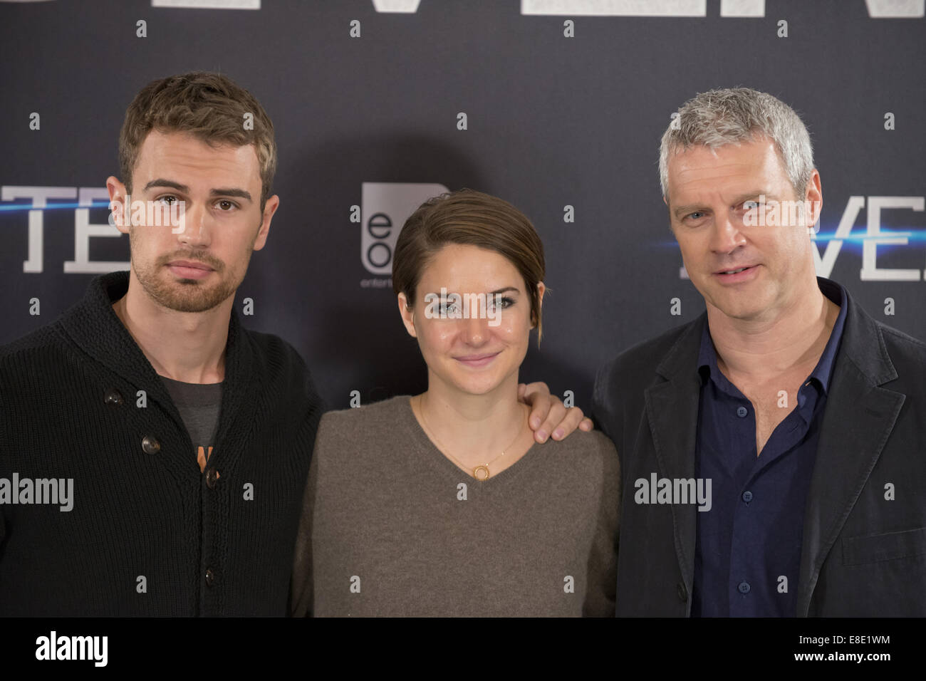 'Divergent' photocall in Madrid Featuring: Theo James,Shailene Woodley ...