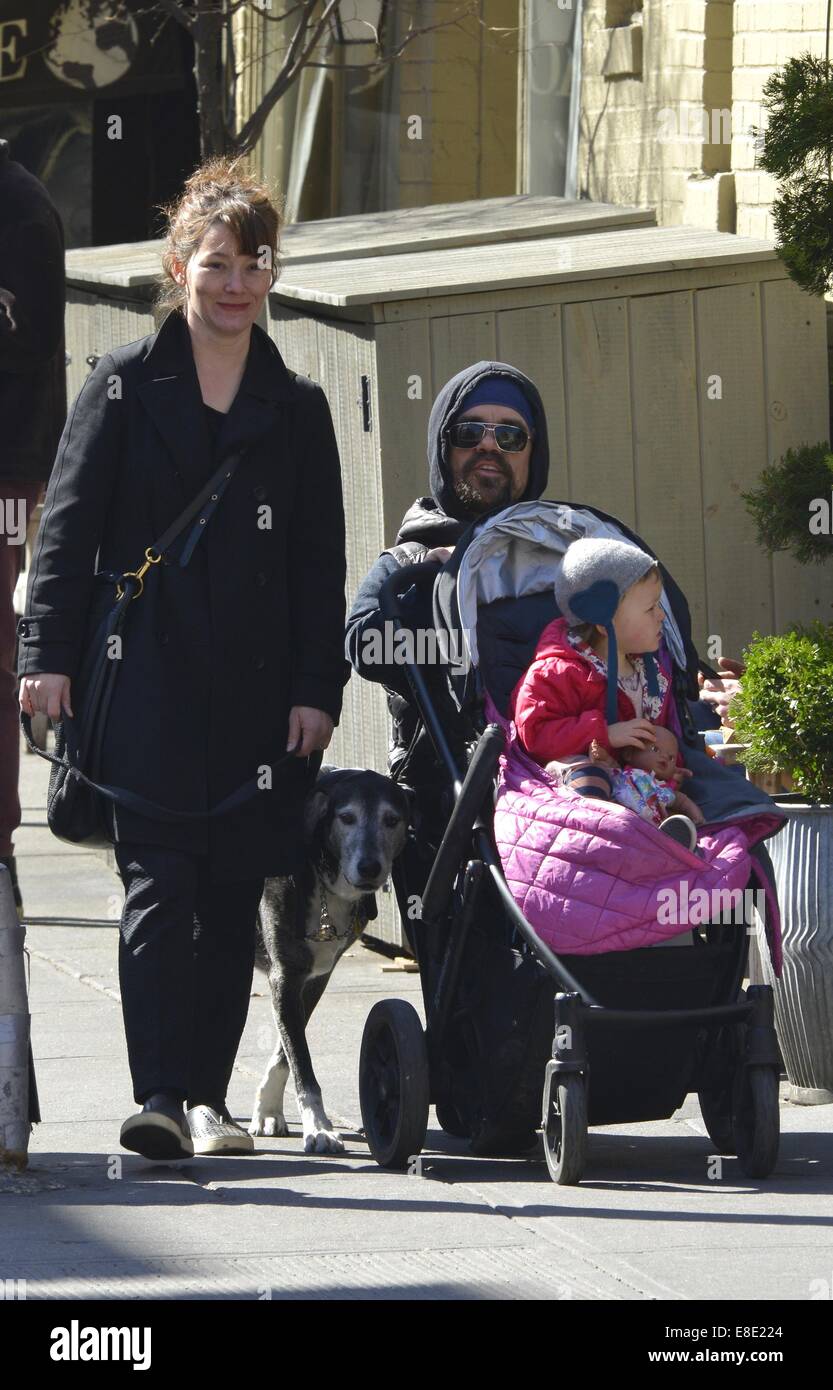 Peter Dinklage and family out and about in Manhattan Featuring: Peter ...