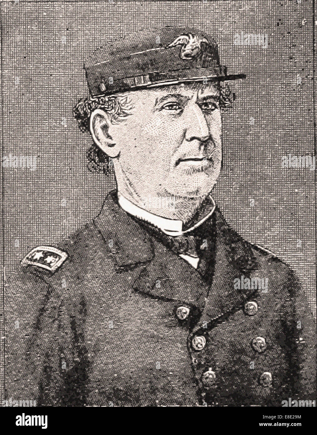 Portrait of Admiral David G. Farragut- Engraving - XIX th Century Stock ...