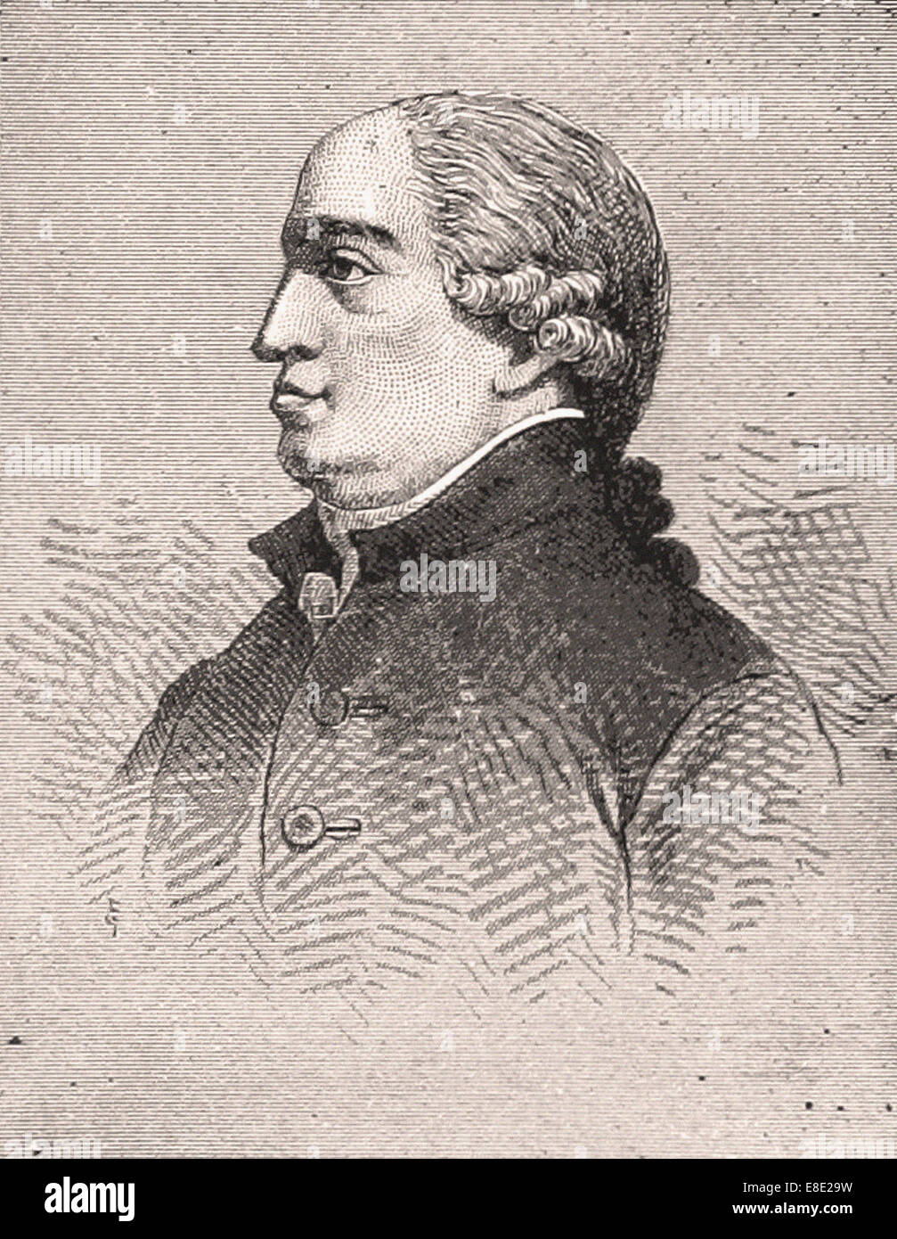 Portrait of General Burgoyne- Engraving - XIX th Century Stock Photo ...