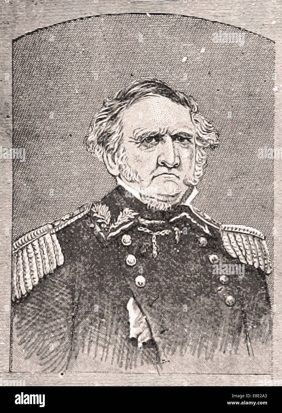 Portrait of general winfield scott engraving xix th century hi-res stock photography and images ...