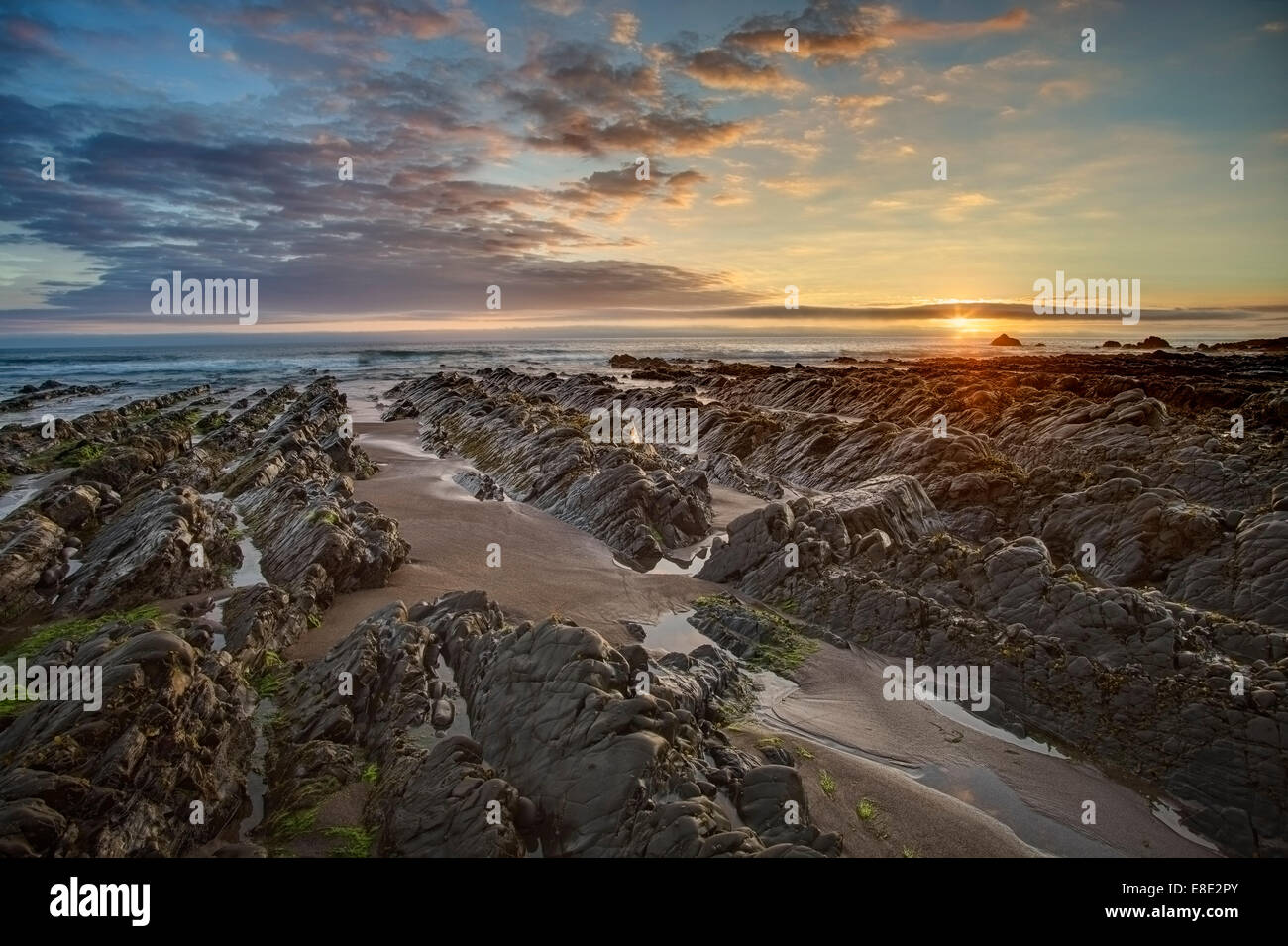 Welcombe Mouth Bay on the North Devon coast Stock Photo - Alamy