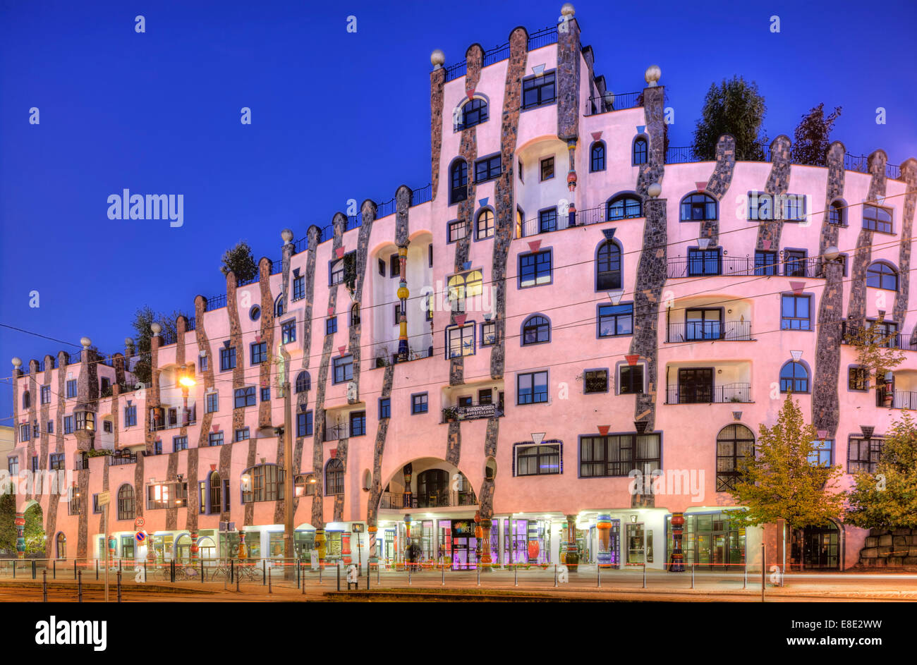 The Green Citadel, Magdeburg, Saxony Anhalt, Germany Stock Photo - Alamy