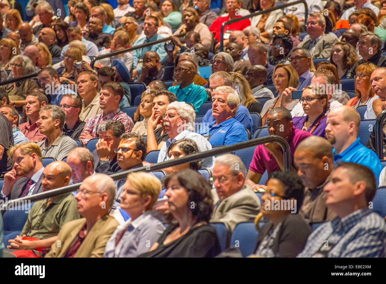 seated crowd of people in an auditorium Stock Photo - Alamy