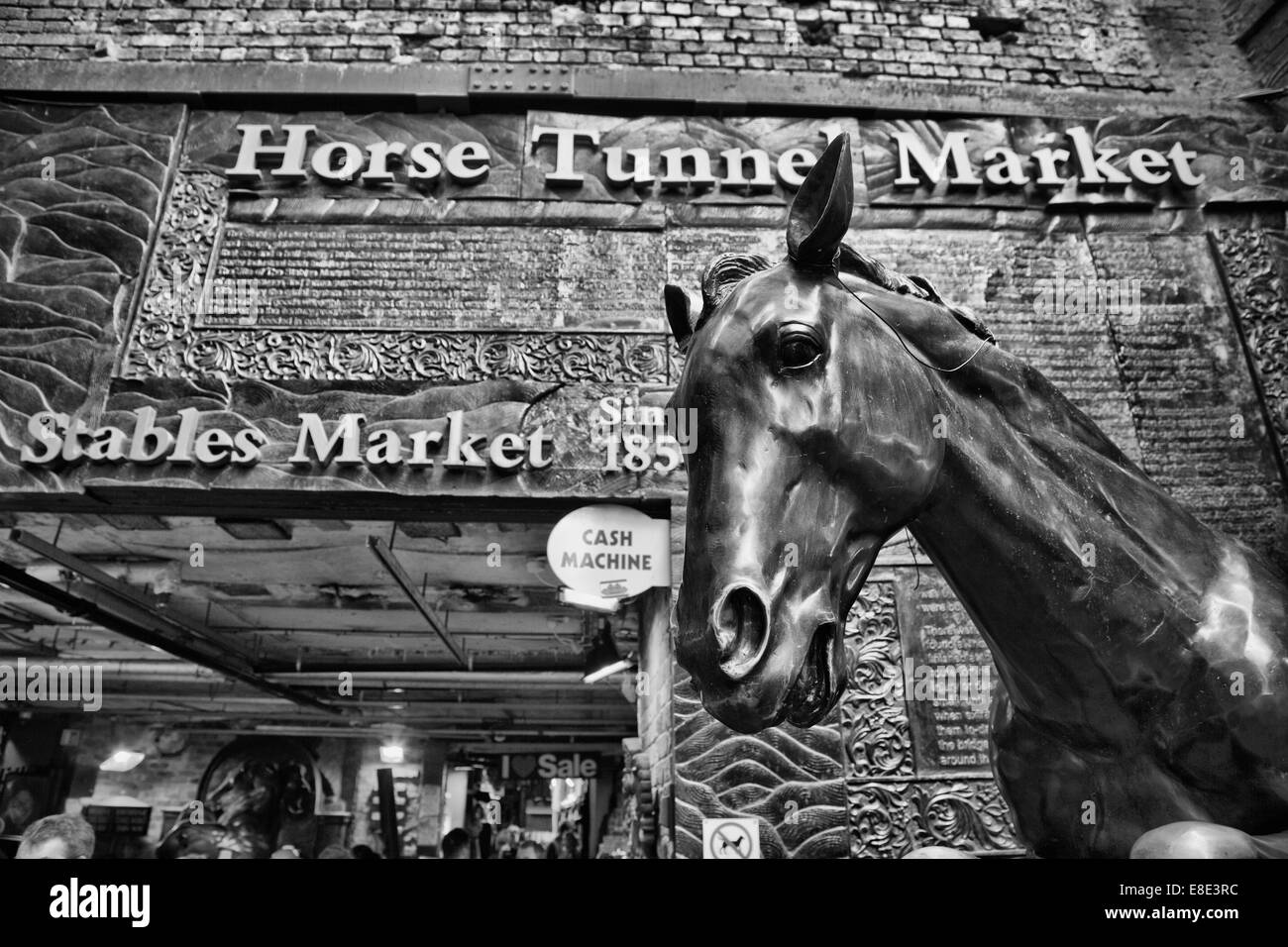 Horse inside Black and White Stock Photos & Images - Alamy