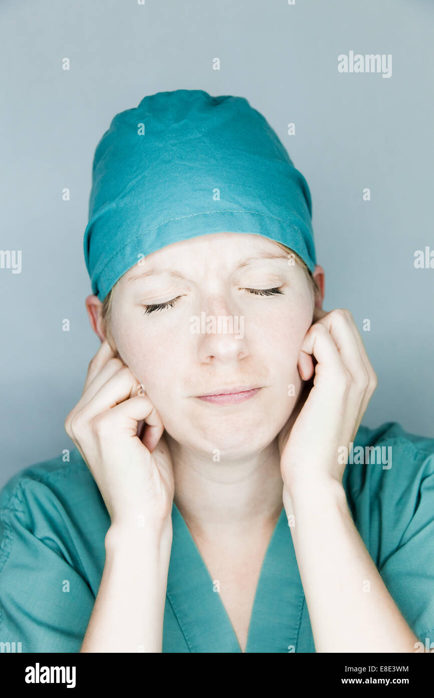 Hear no evil young hi-res stock photography and images - Alamy