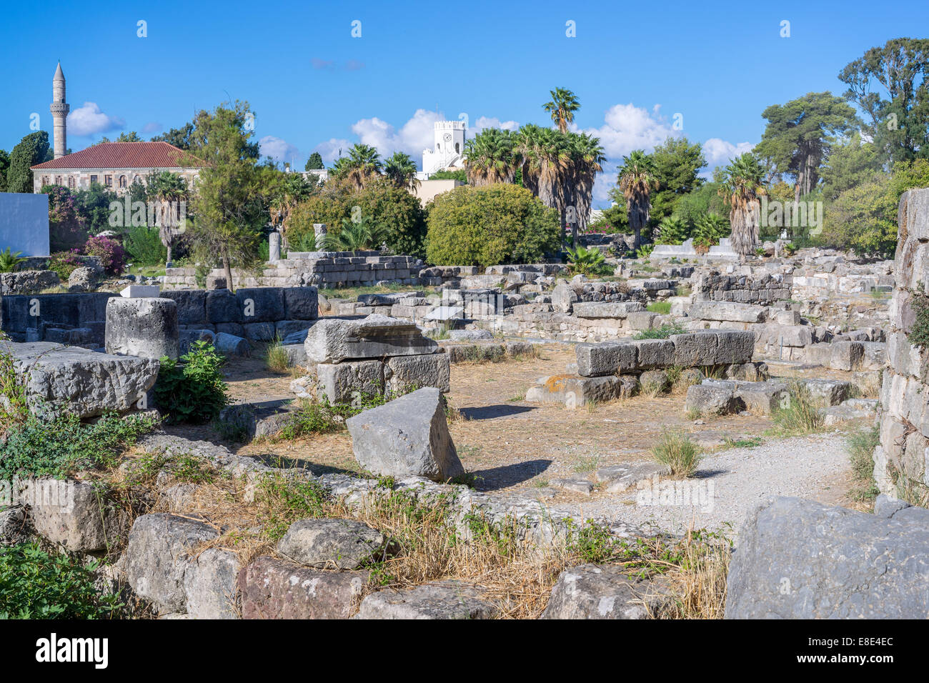 Ancient city of Kos ruins Stock Photo - Alamy