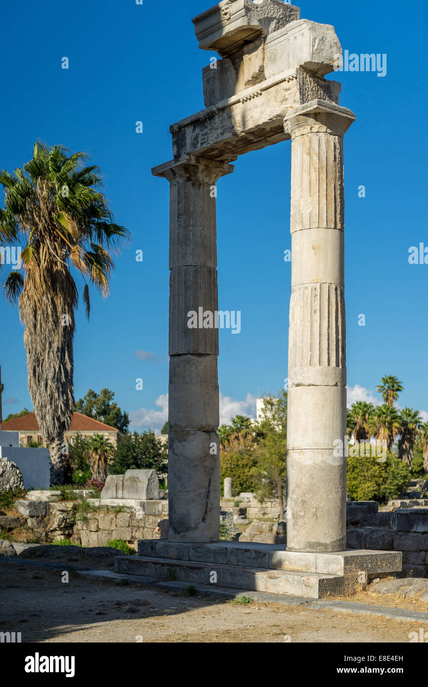 Ancient city of Kos ruins Stock Photo - Alamy