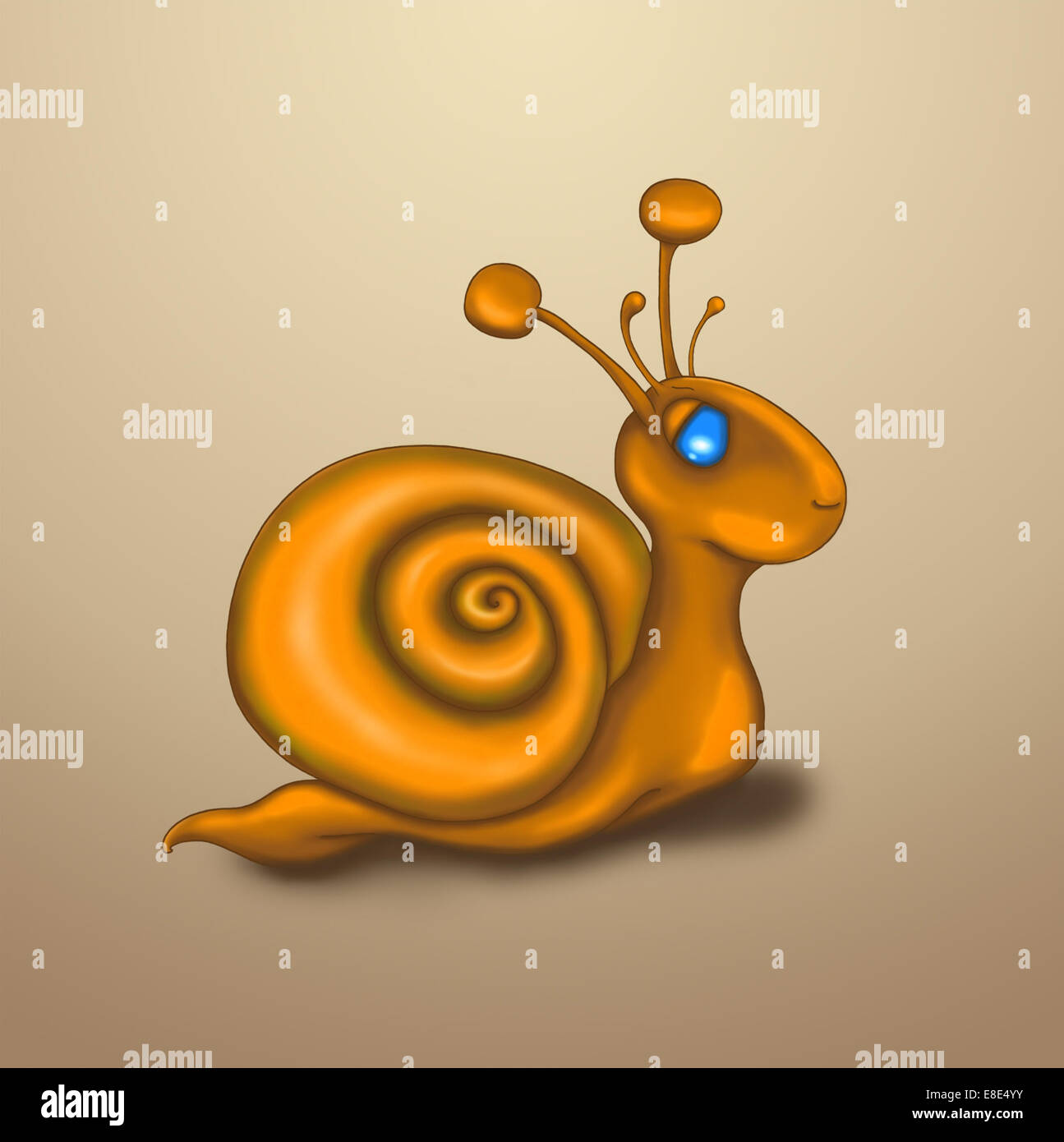 Cartoon snail hi-res stock photography and images - Alamy