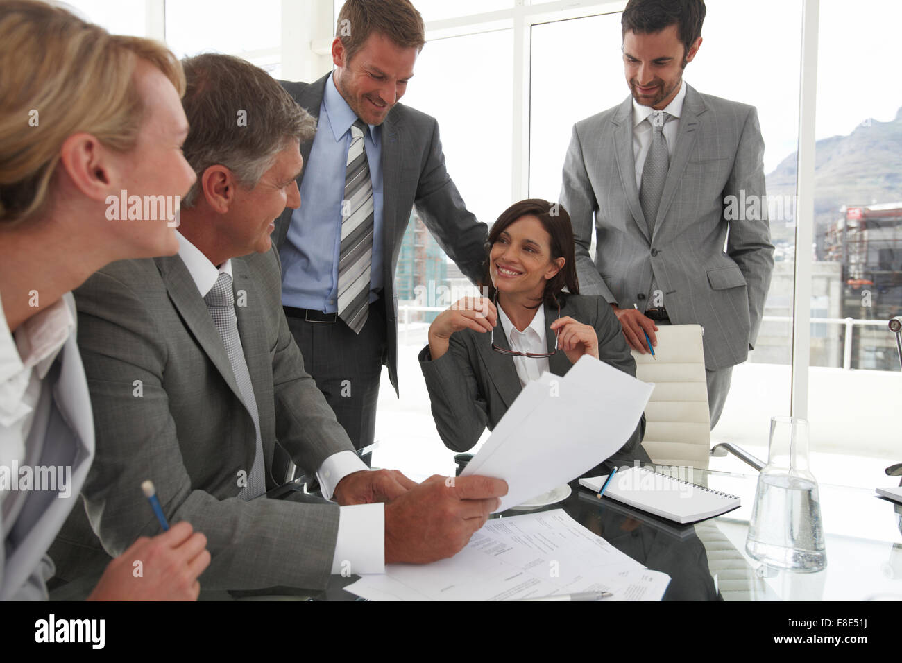 Business team at work Stock Photo - Alamy