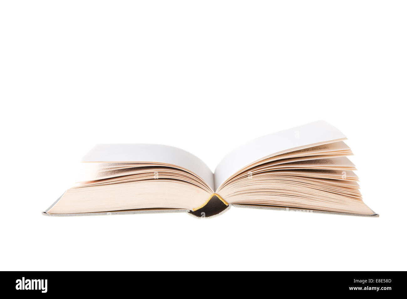 Blanc Book open and iisolated on white background Stock Photo - Alamy