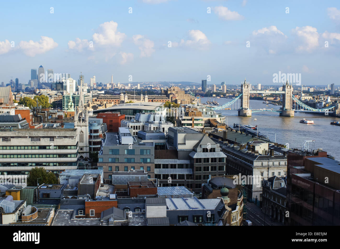 Panoramic view from the top of the Monument London England United ...