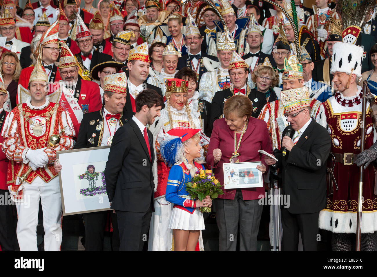 Berlin, Germany, German Chancellor Angela Merkel, CDU, receives Prince ...
