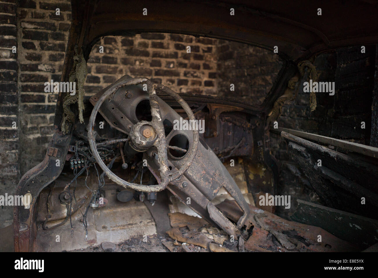 Burned out car garage prenzlauer berg hi-res stock photography and ...