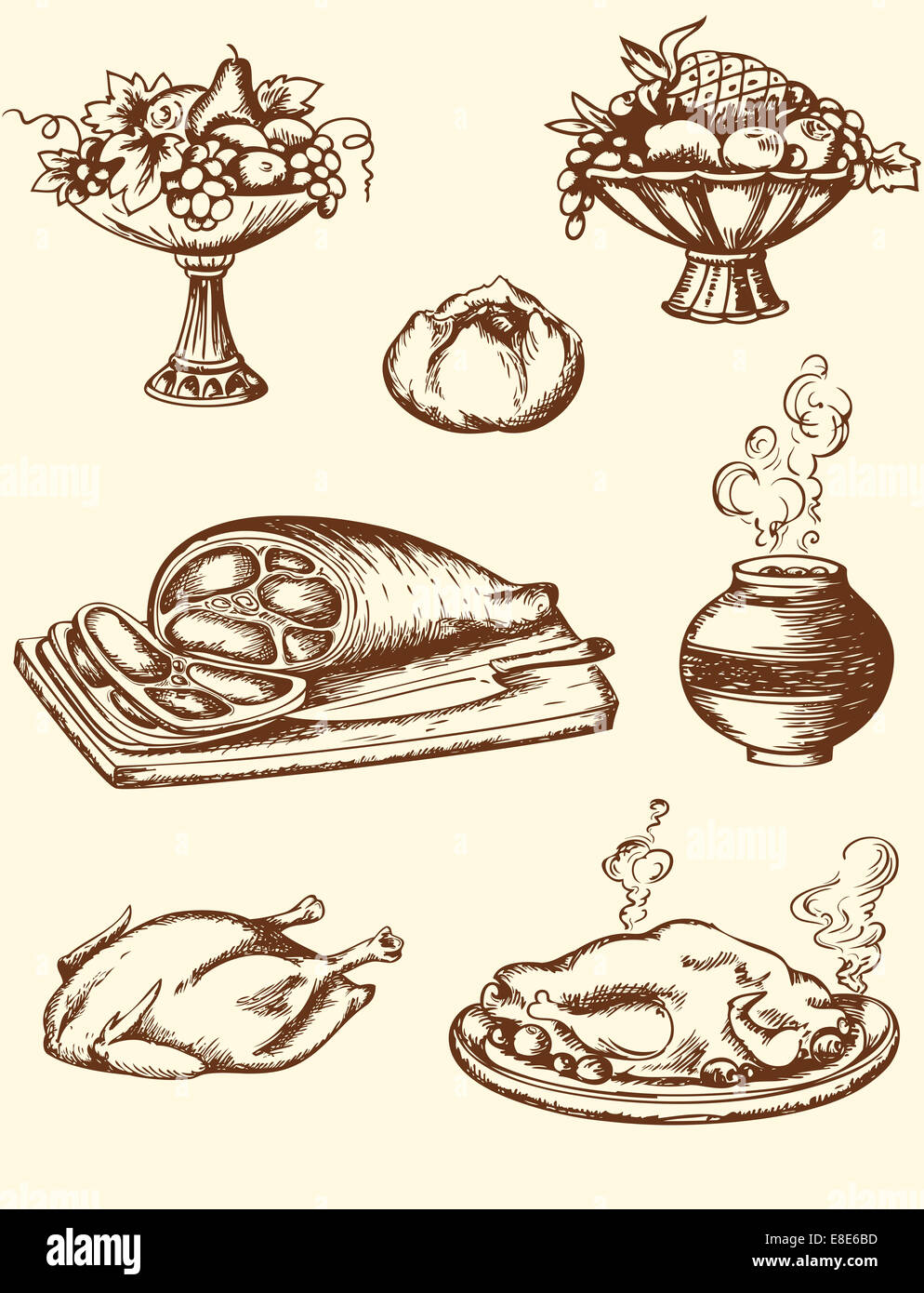 Vintage Cooking Illustrations