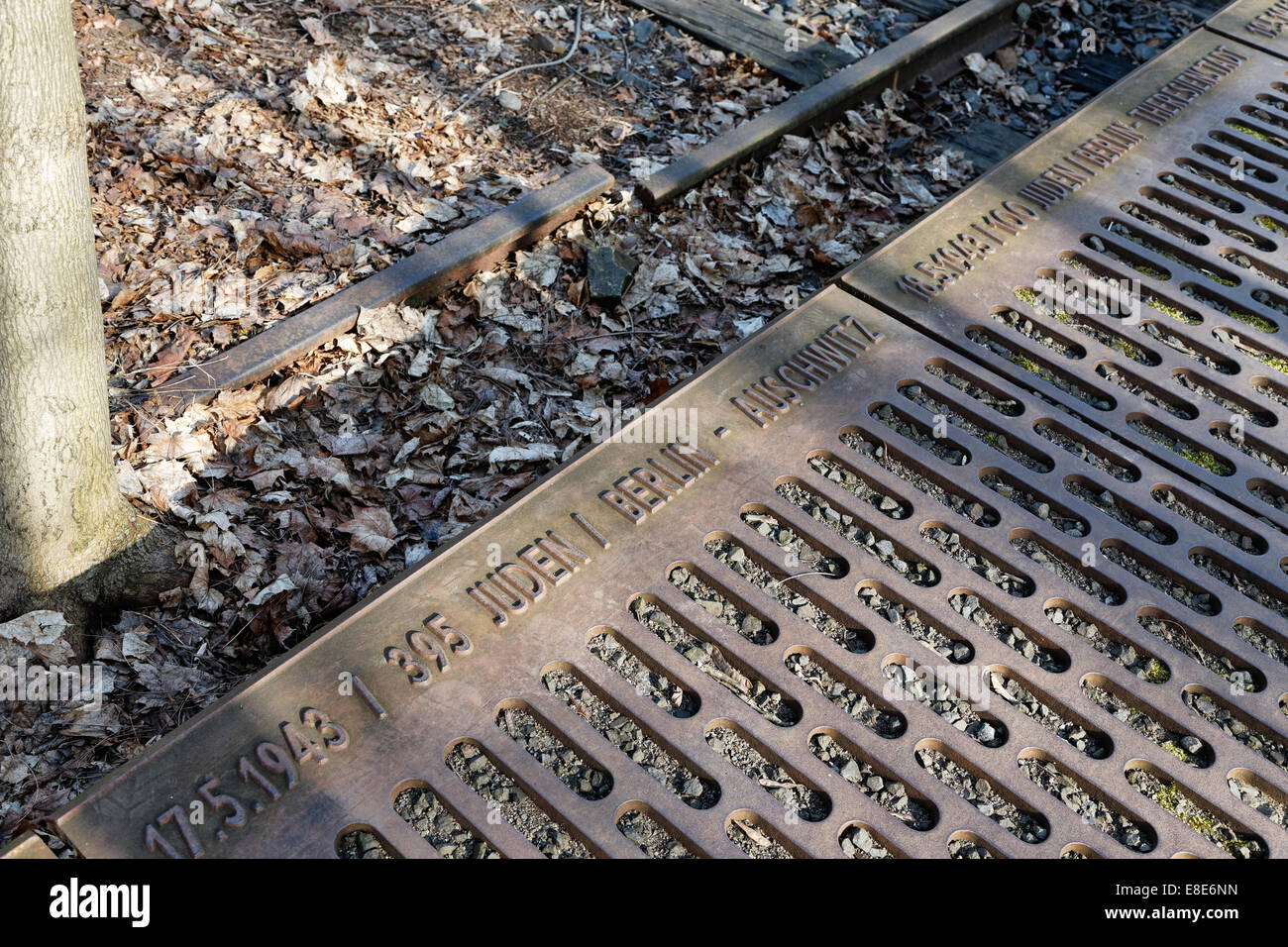 Berlin, Germany, the Platform 17 memorial at Grunewald station Stock ...