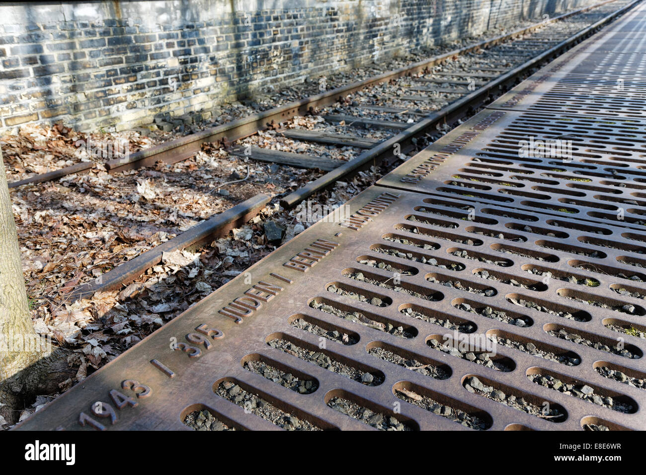 Berlin, Germany, the Platform 17 memorial at Grunewald station Stock ...