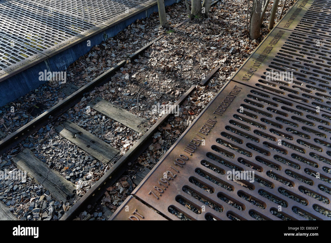 Berlin, Germany, the Platform 17 memorial at Grunewald station Stock ...
