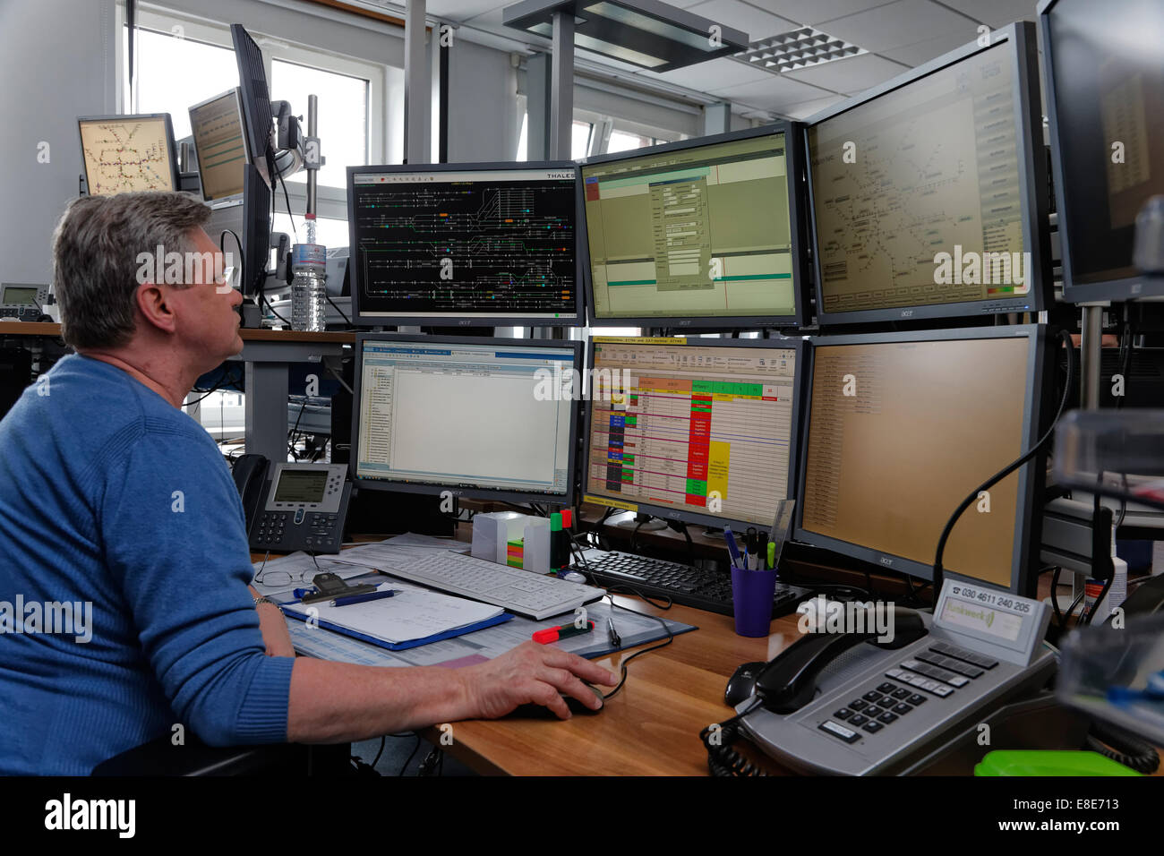 Berlin, Germany, transport control center Berlin S-Bahn Stock Photo - Alamy
