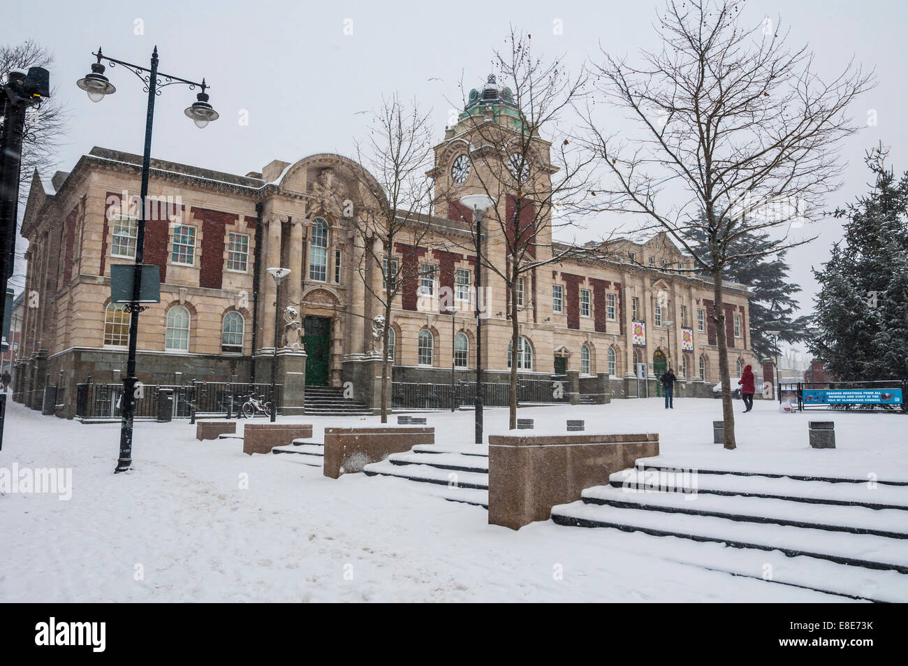 Winter snow blizzard in barry hi-res stock photography and images - Alamy