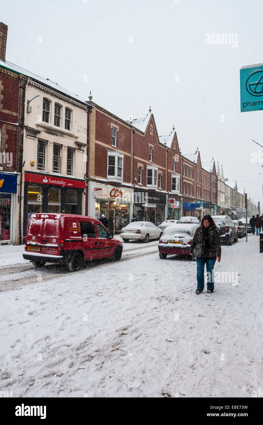 Winter snow blizzard in barry hi-res stock photography and images - Alamy