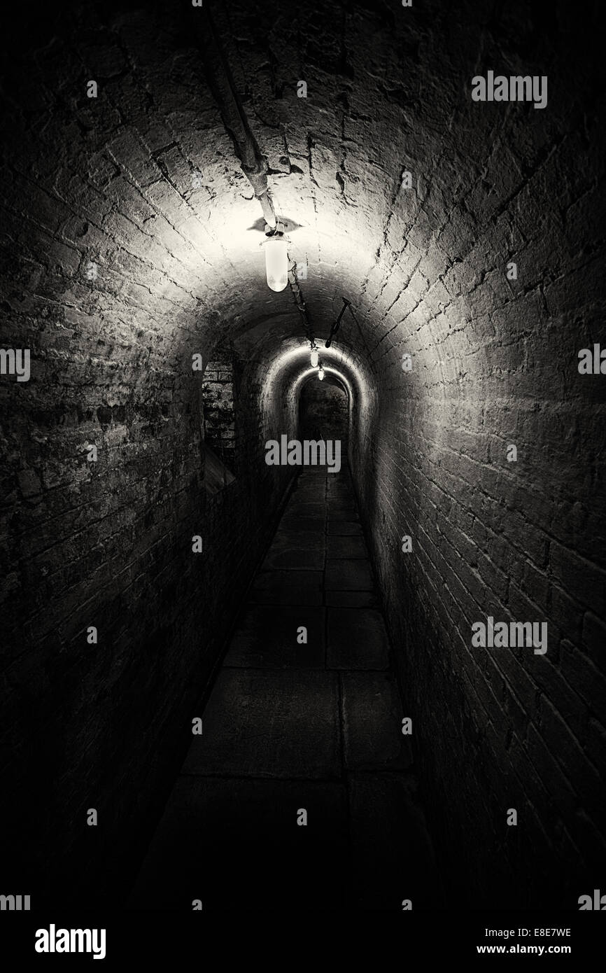 The Workhouse Cellar Corridor Stock Photo - Alamy