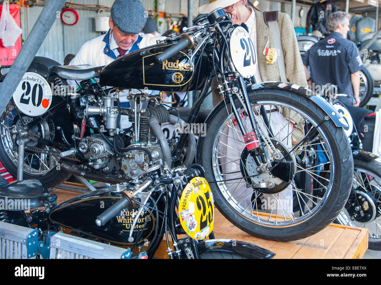 1933 Rudge TTR motorbike at the Goodwood Revival 2014, West Sussex, UK ...
