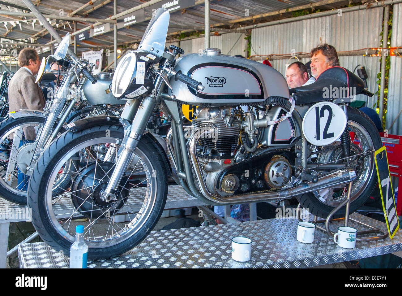 1954 Norton Dominator 99 at the Goodwood Revival 2014, West Sussex, UK ...
